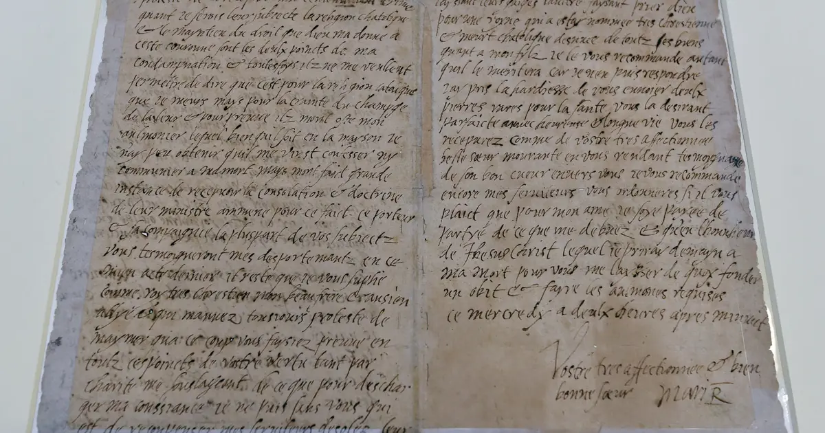 OUTWITH in Perth: The last letter and legacy of Mary, Queen of Scots ...